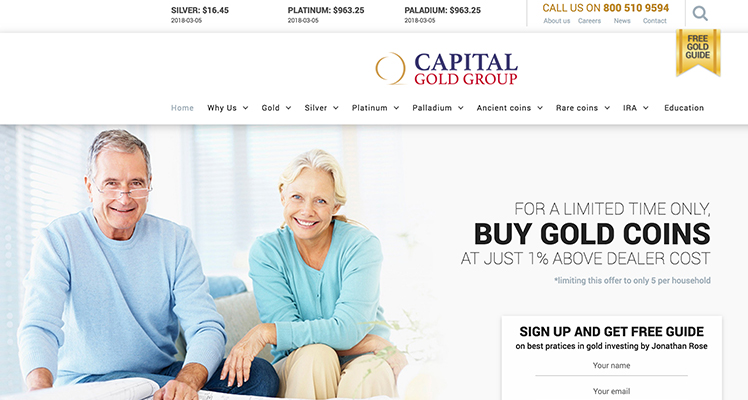 Capital Gold Group - Web design, development & branding - Cayenne Red